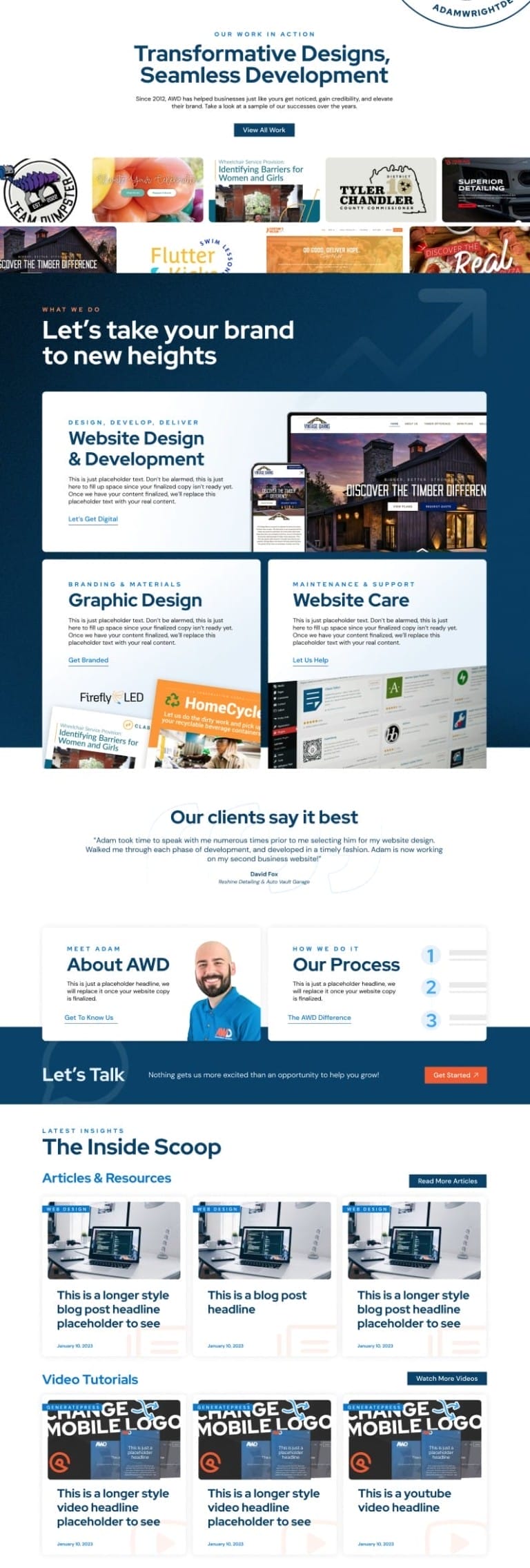 Understanding the anatomy of a website – Adam Wright Design